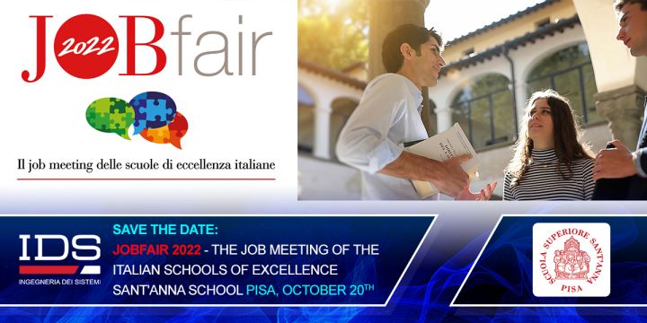 Save The Date: Pisa JOBFair 2022 - IDS Ingegneria Dei Sistemi