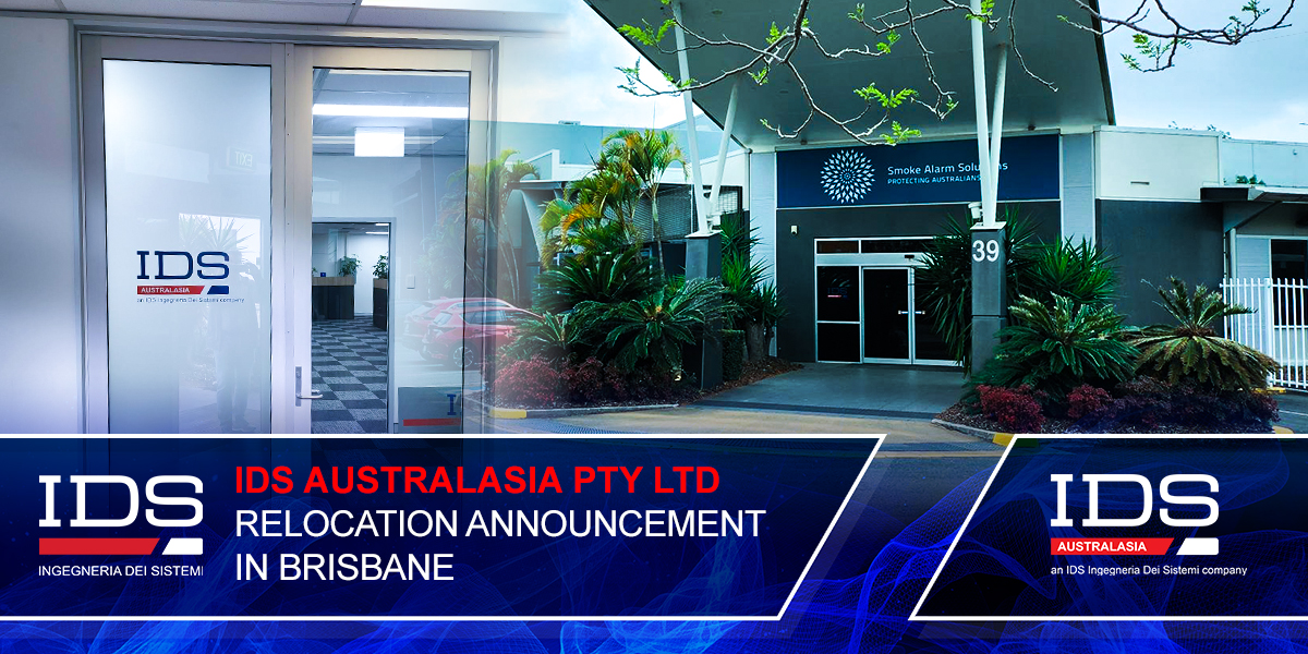 IDS Australasia Relocation Announcement - IDS Ingegneria Dei Sistemi